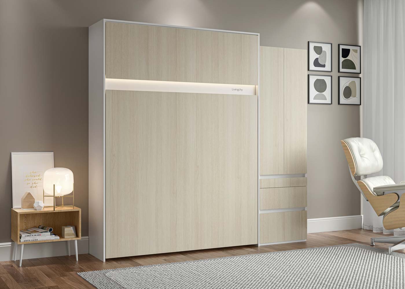 The Bachelor Vertical Multitask Free Spirit Murphy bed